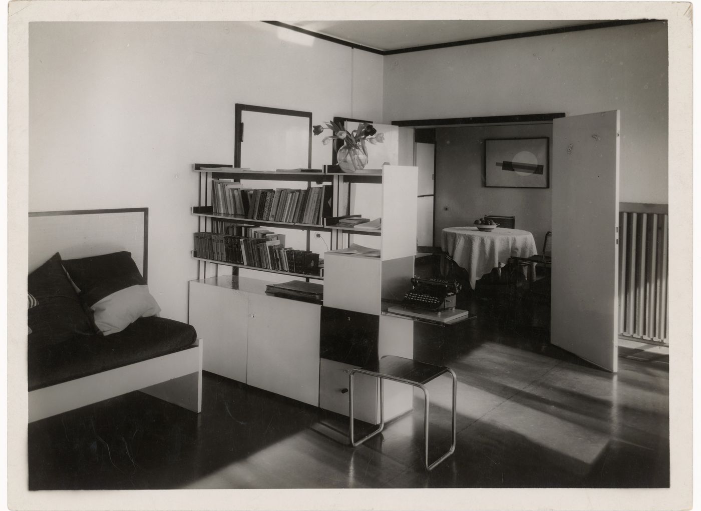 Interior View Of The Dining And Living Rooms Of Moholy Nagys House