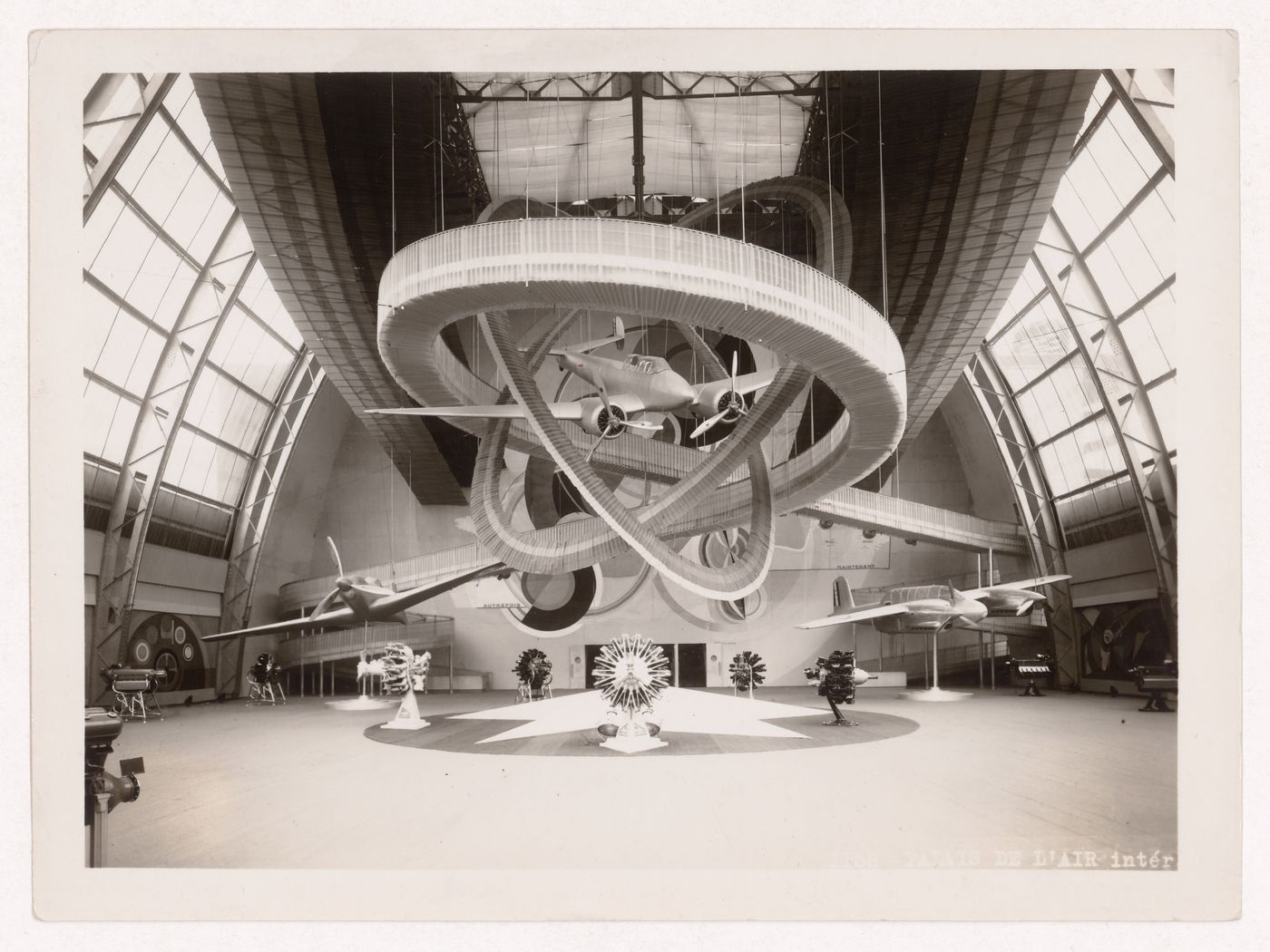 Interior View Of The Pavillon De L Aéronautique Also Known As The
