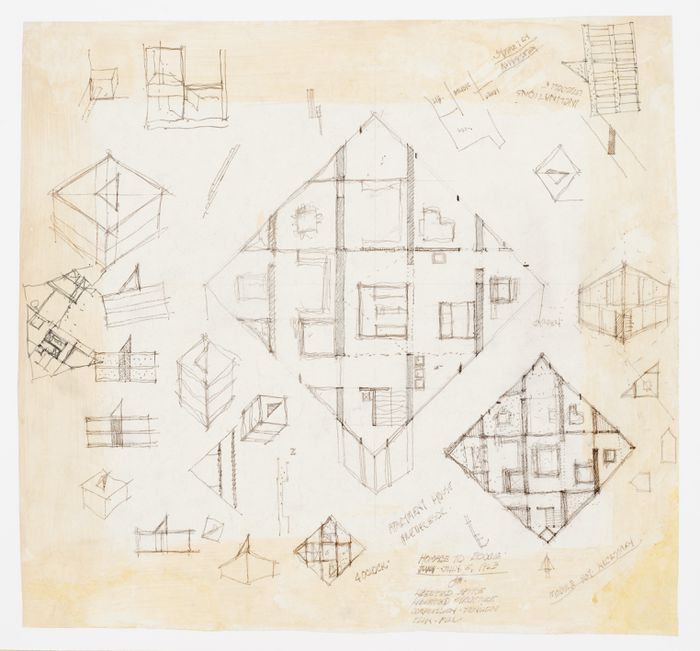 Miscellaneous Diamond House Sketches - John Hejduk fonds | CCA