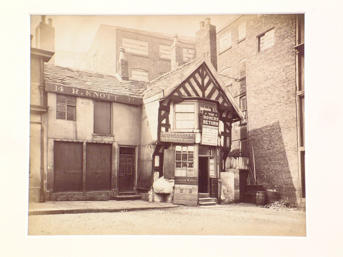 View of the principal façade of the Rover's Return, Shudehill ...