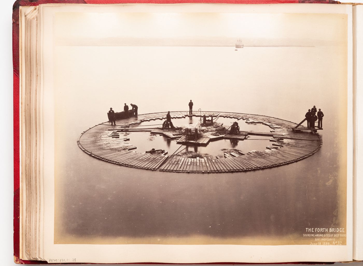 Sounding around sites of deep piers off Inchgarvie