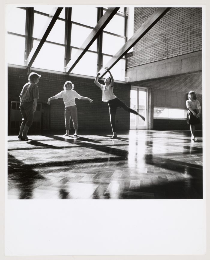 School Assembly Hall, Brunswick Park Primary School, London, England ...