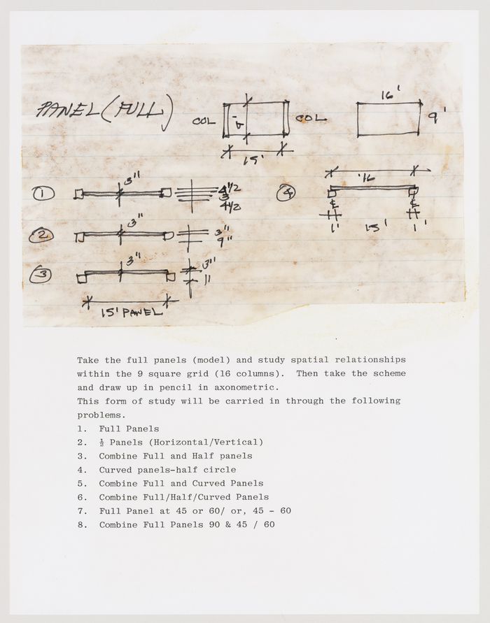 The Nine Square Problem - John Hejduk fonds | CCA
