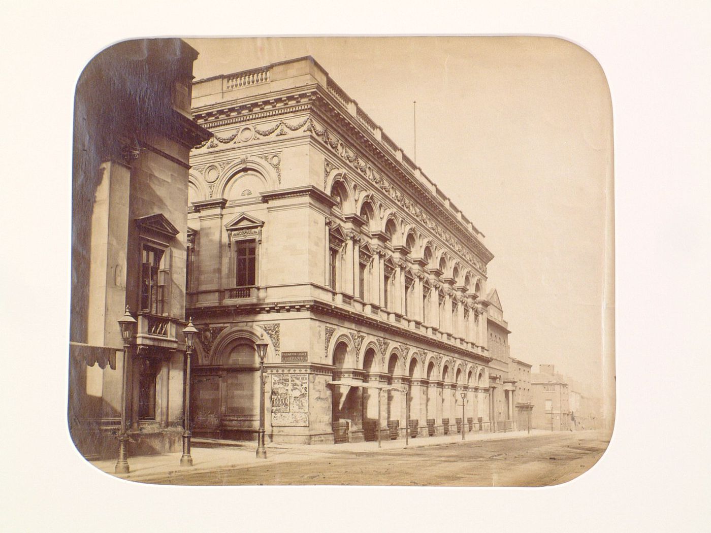 Exterior view of Free Trade Hall, Manchester, England