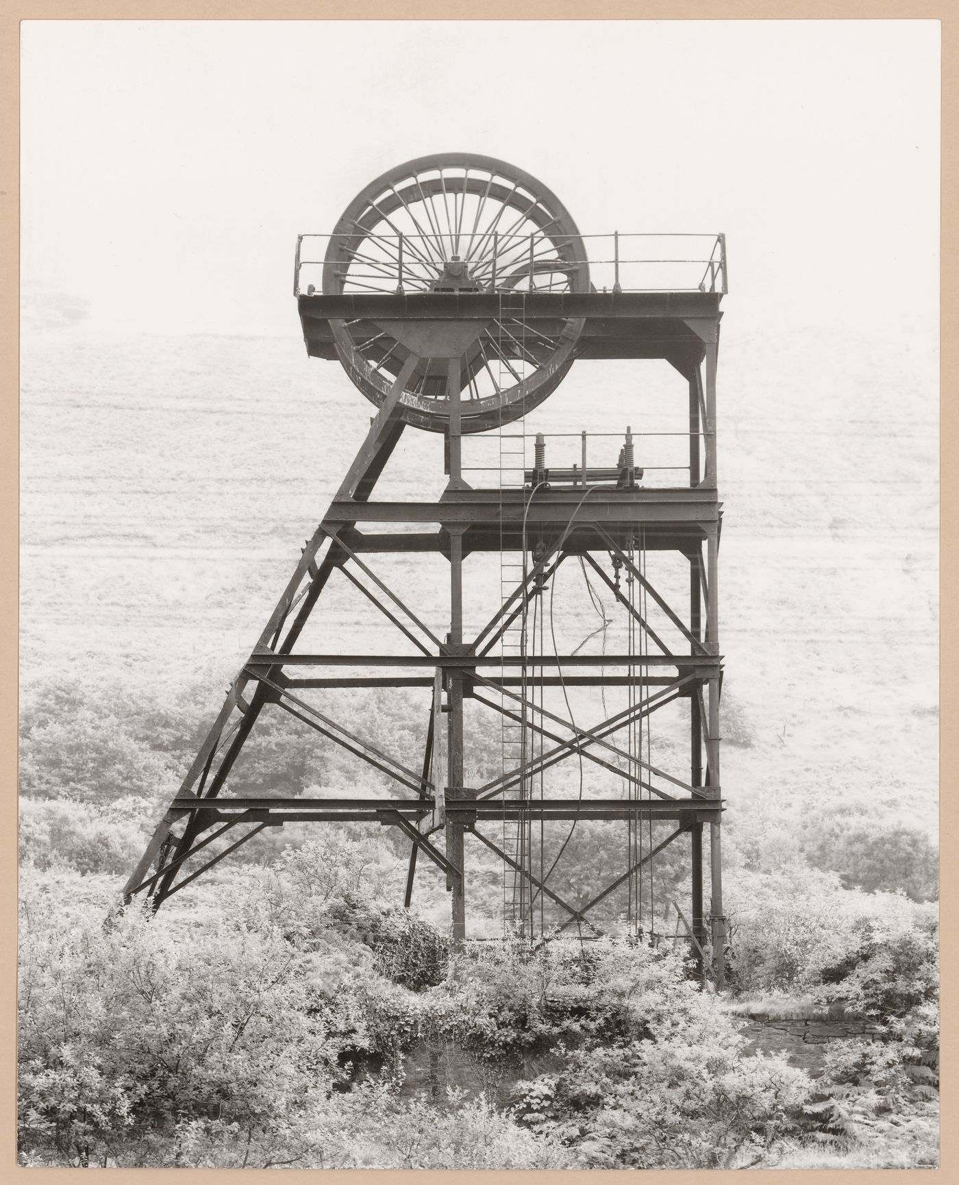 View of Shaft 1 minehead of the Great Western Colliery, Pontypridd, Wales
