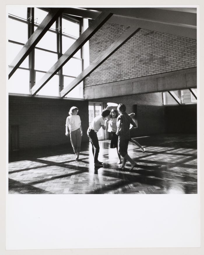 School Assembly Hall, Brunswick Park Primary School, London, England ...