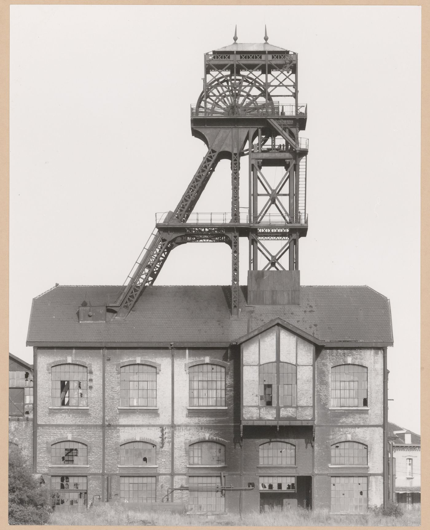 View of a minehead of Fosse Dourges No. 4, Henin Liétard (now Hénin ...