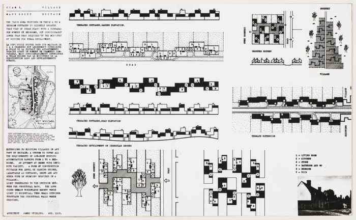 Village housing for CIAM X - James Stirling / Michael Wilford fonds | CCA