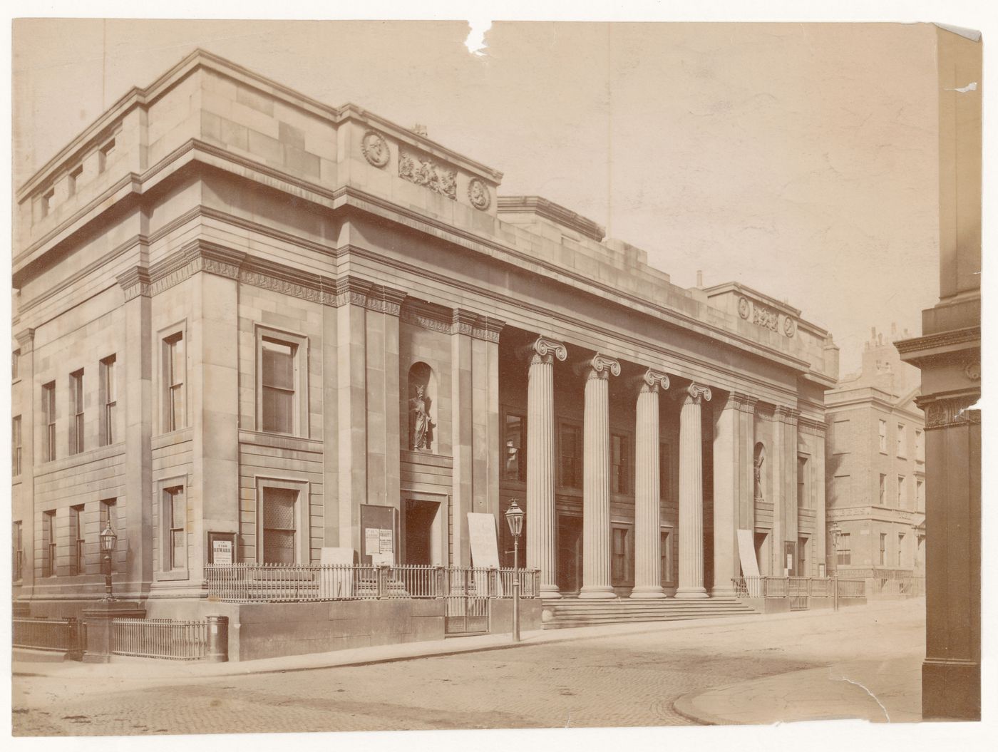 View of the Old Town Hall, King Street, Manchester, England