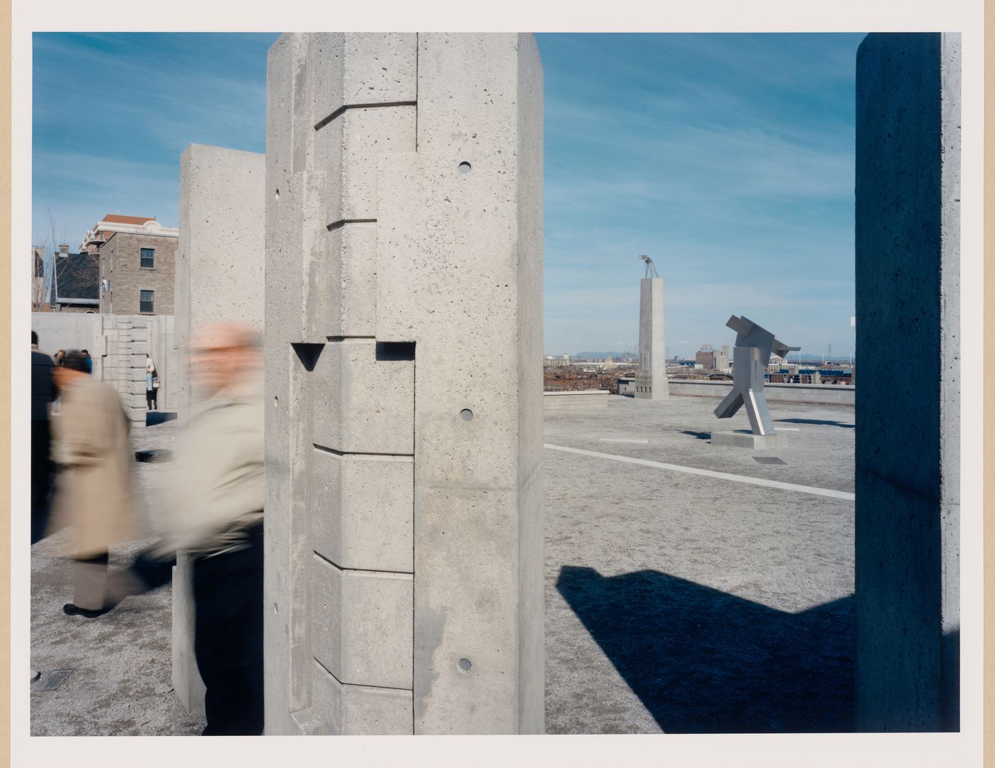 CCA Garden: Close-up view of the Arcade showing the Obelisk-Chimney and ...