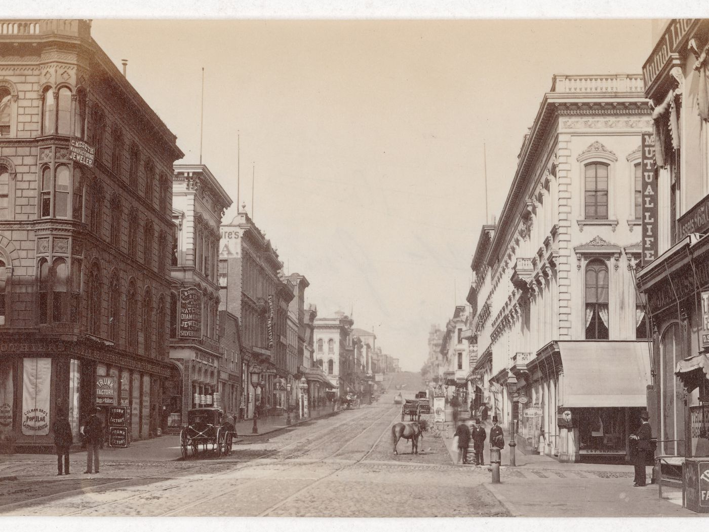 Bush St-view west, San Fransisco