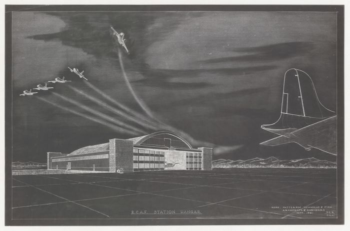 RCAF Standard Design Station Hangar, Stage 1 - Ross & Macdonald fonds | CCA