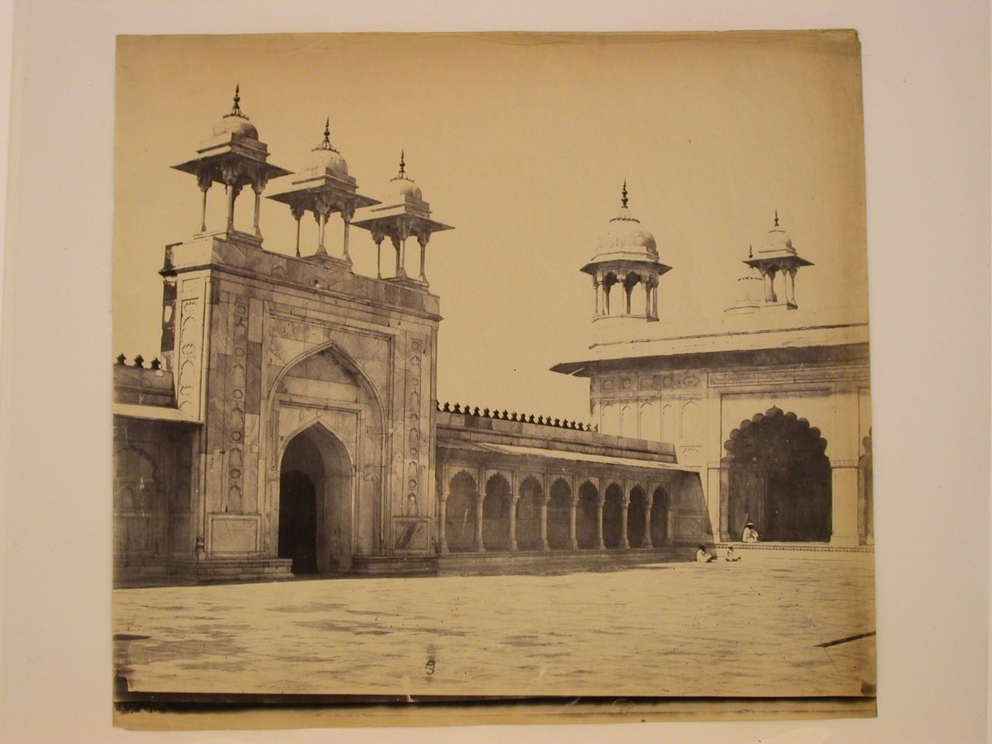 Partial view of the Moti Masjid [Pearl Mosque] showing part of the ...